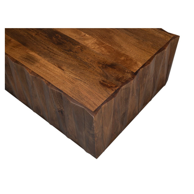 Sarreid Ltd Denali Solid Wood Block Coffee Table | Wayfair